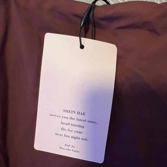 SHEIN | Tops | Nwt Shein Bae Brown Squareneck Bodysuit | Poshmark